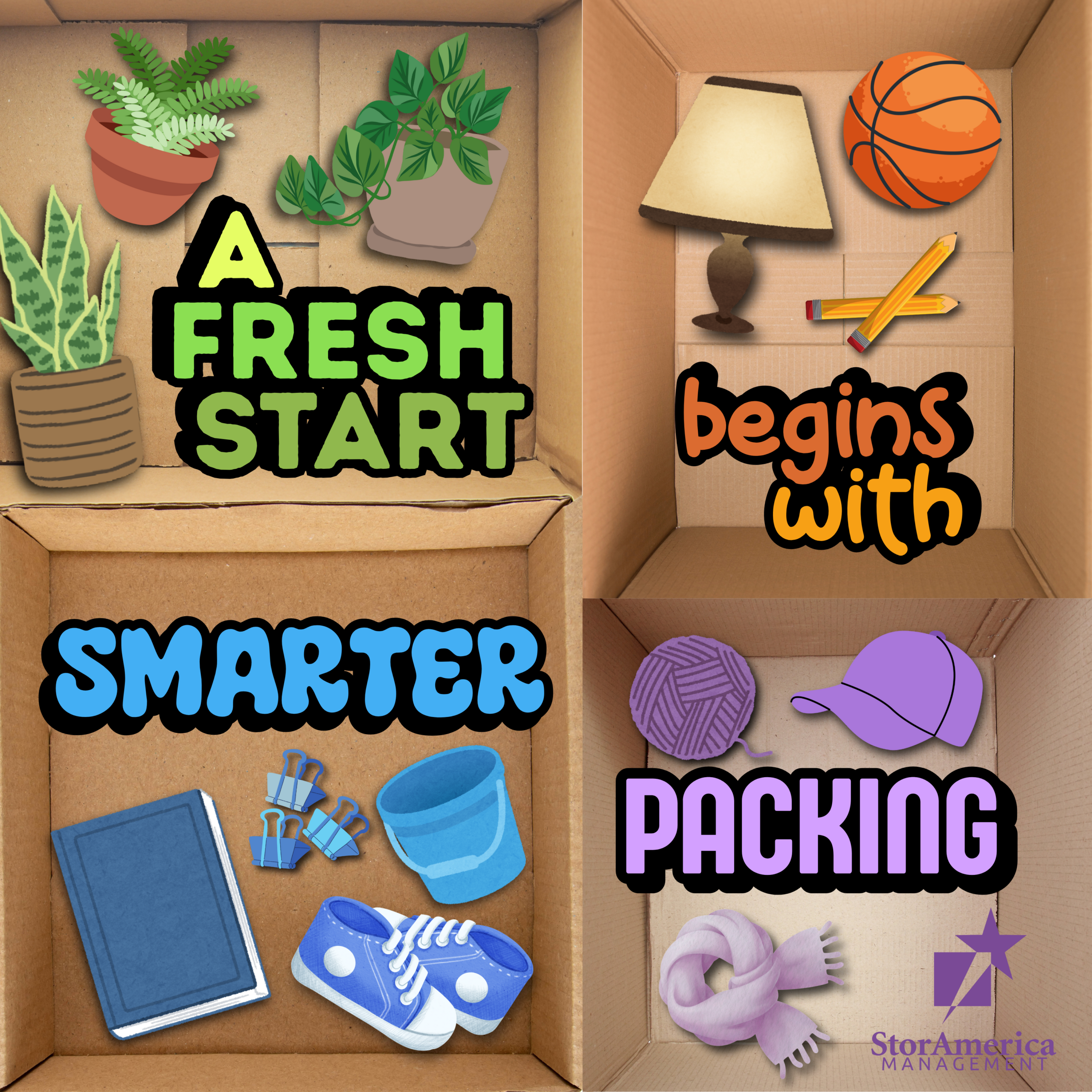 A Fresh Start Begins with Smarter Packing - StorAmerica Storage